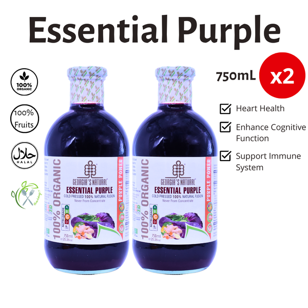 [Georgia's Natural] Essential Purple Fusion Juice 750mL | 100% Pure Or ...