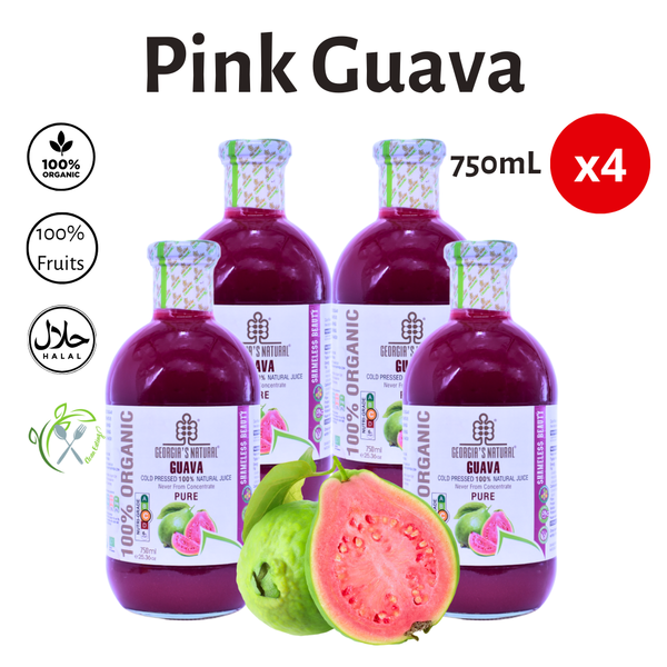 [Georgia's Natural] Guava Juice 750mL | 100% Pure Organic - PomeFresh ...